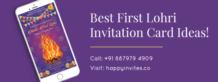 BEST FIRST LOHRI INVITATION CARD IDEAS - Happy Invites