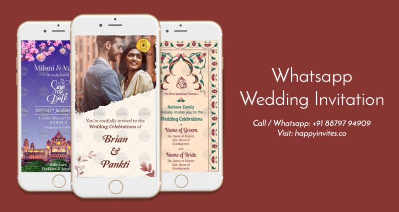 Wedding Invitation GIF Maker - Happy Invites Online Video Maker