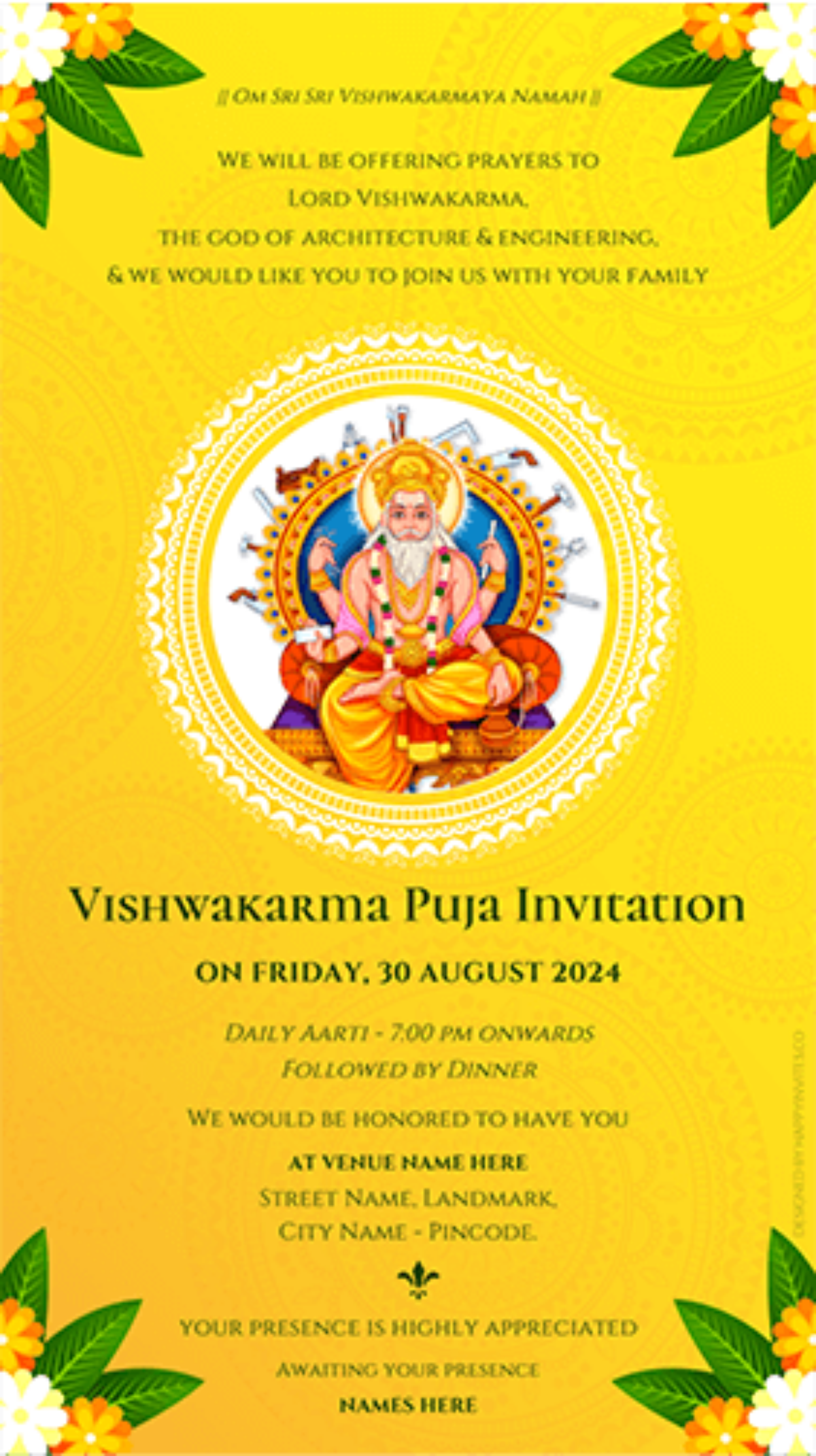 Vishwakarma Puja Invitation Card Word Format Pdf - Infoupdate.org