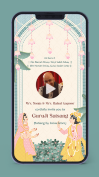Guruji Satsang Invitation Card Maker Online - Happy Invites