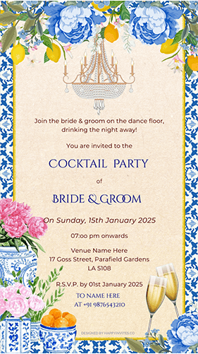 Elegant Cocktail Party Invitation - Happy Invites