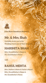 Hindu Traditional Wedding Card Design - Happy Invites
