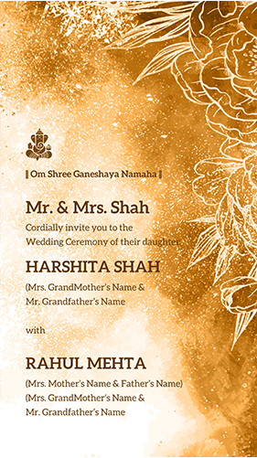 Hindu Traditional Wedding Card Design - Happy Invites