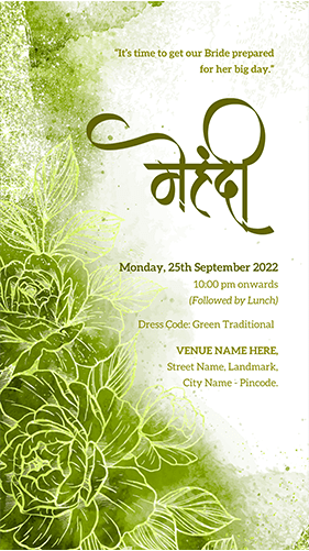 Hindu Traditional Wedding Card Design - Happy Invites