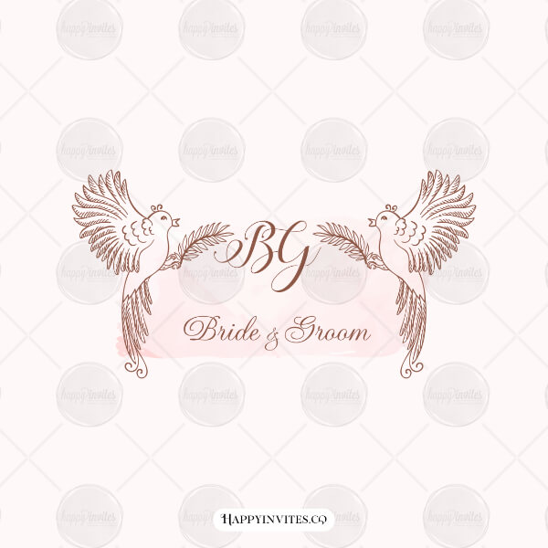 Custom Wedding Logo Design for Invitation & Wedding Stationery