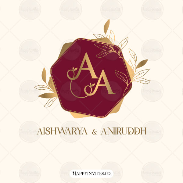 Custom Wedding Logo Design for Invitation & Wedding Stationery
