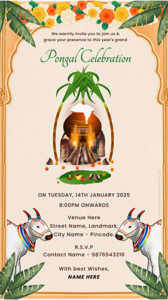 Pongal Invitation Card - Happy Invites Ecard Invitation Maker