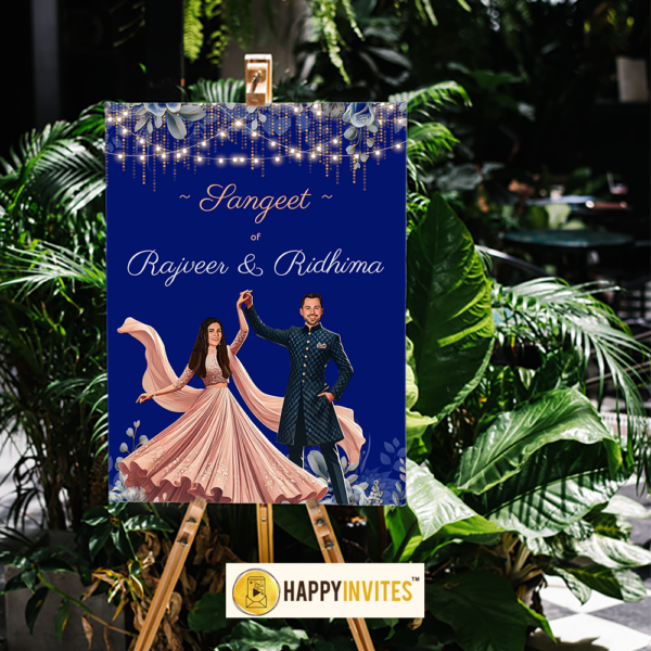 Wedding Welcome Board Design | Entrance Board - Happy Invites