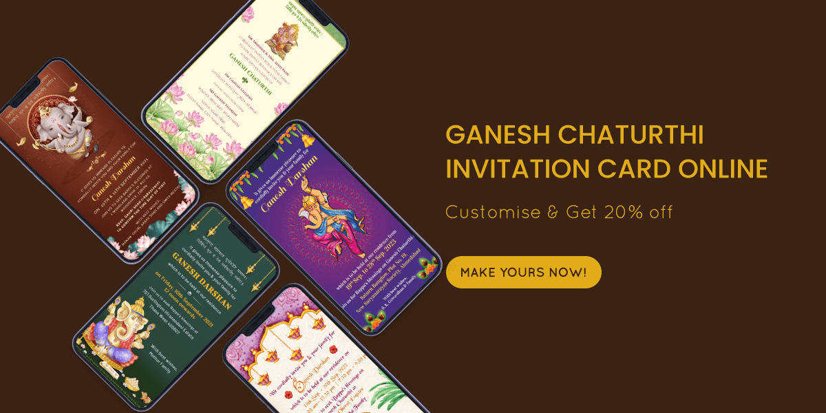 Ganesh Chaturthi Invitation – Editable Digital Cards | Happy Invites