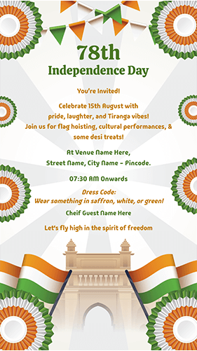 Independence Day Invitation - Happy Invites