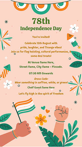 Independence Day Invitation - Happy Invites