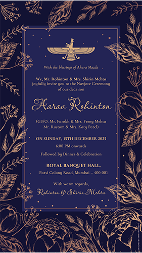 NAVJOTE CEREMONY INVITATION CARD - Invitation Video Animated E Card ...