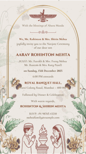 NAVJOTE CEREMONY INVITATION CARD - Invitation Video Animated E Card ...
